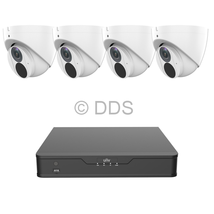 5mp Turret Camera Kit Uniview Cctv System